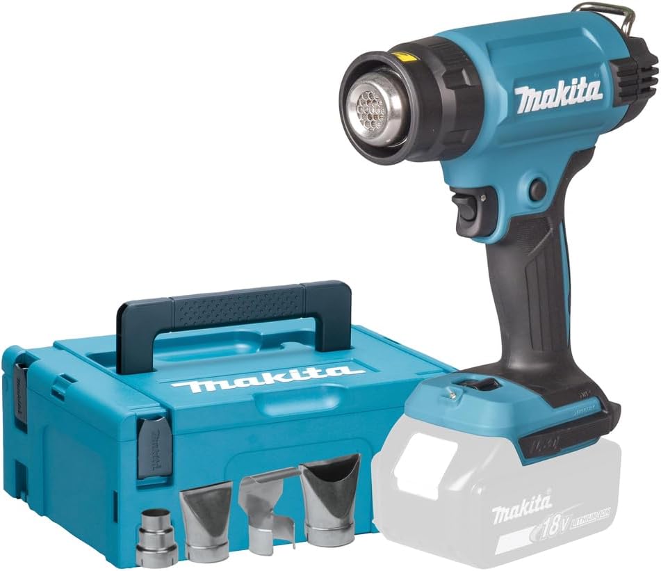 Makita DHG181ZJ 18V Li-ion LXT Heat Gun supplied in a Makpac Case