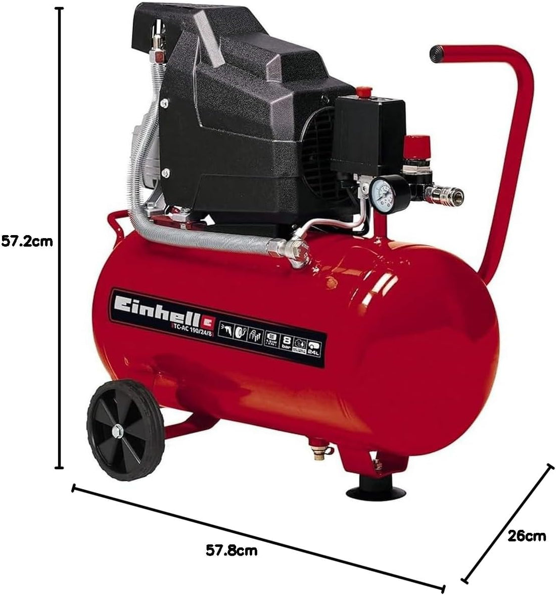 Einhell TC-AC 190/24/8 air Compressor 24L l 8 bar